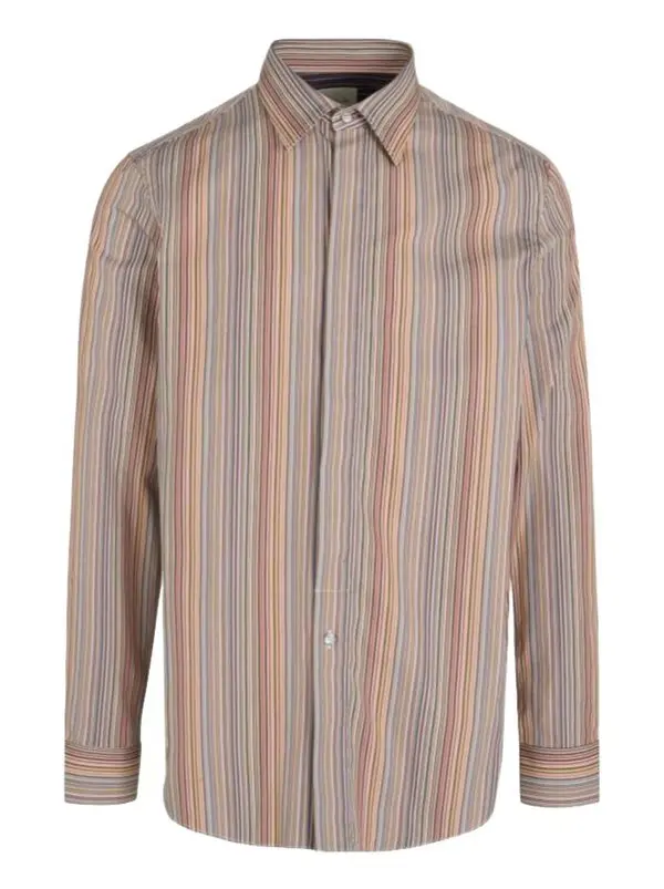 Paul Smith Signature Striped Shirt - Nude