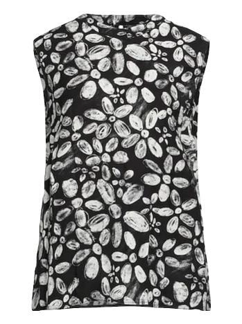 Marni Sleeveless Floral Print Top - Black