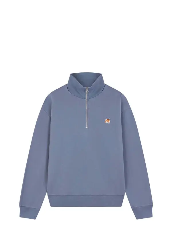 Maison Kitsuné Long Sleeve Sweatshirt - Blue