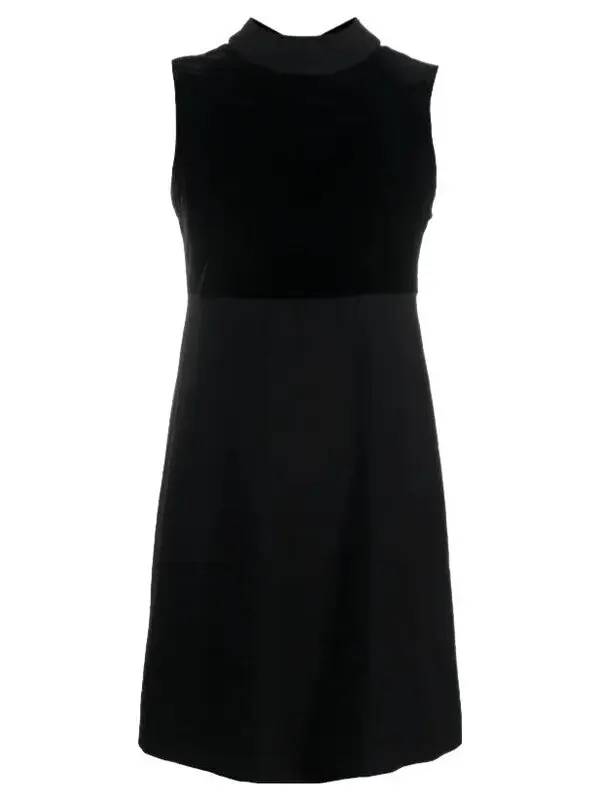 Staud Quant Mini Dress With Bow Detail - Black