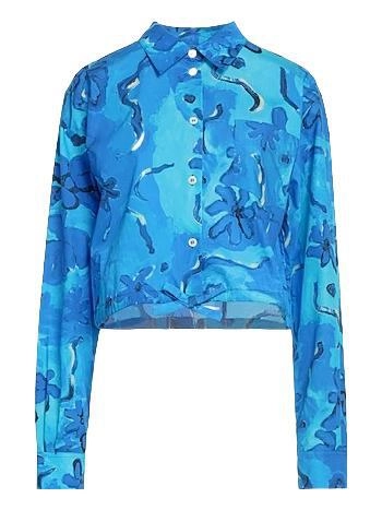 Marni Floral Print Long Sleeve Shirt - Blue