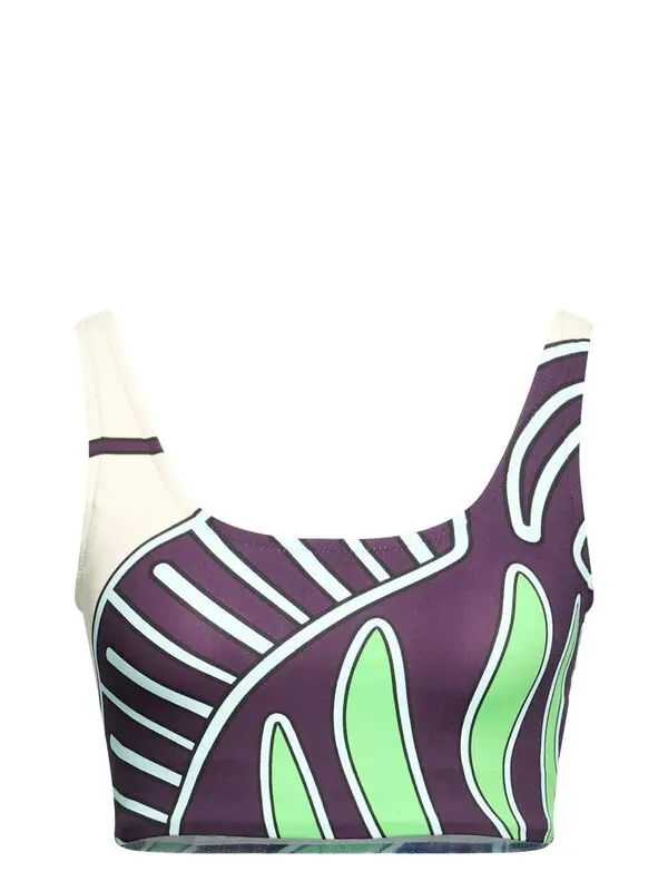 Tory Burch Sleeveless Scoop Neck Sports Top - Multicolor