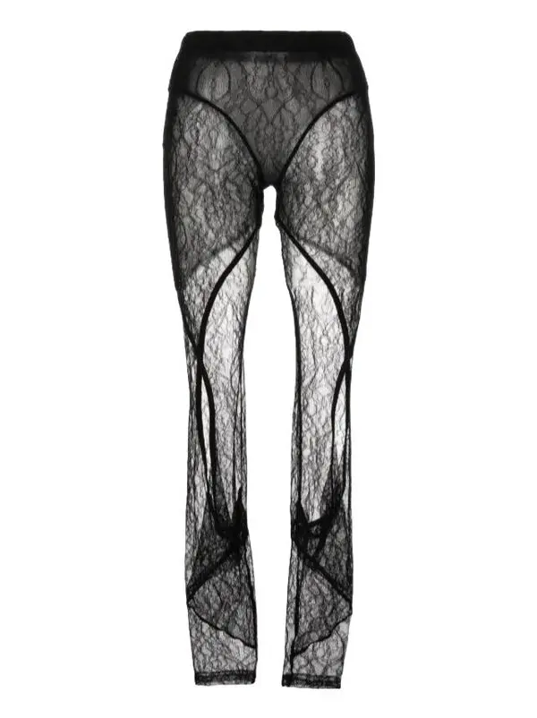 DION LEE Lace Leggings - Black