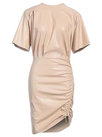 Isabel Marant Étoile Short Sleeve Crewneck Dress - Nude