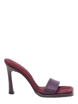 Attico 100mm Leather Mules - Red