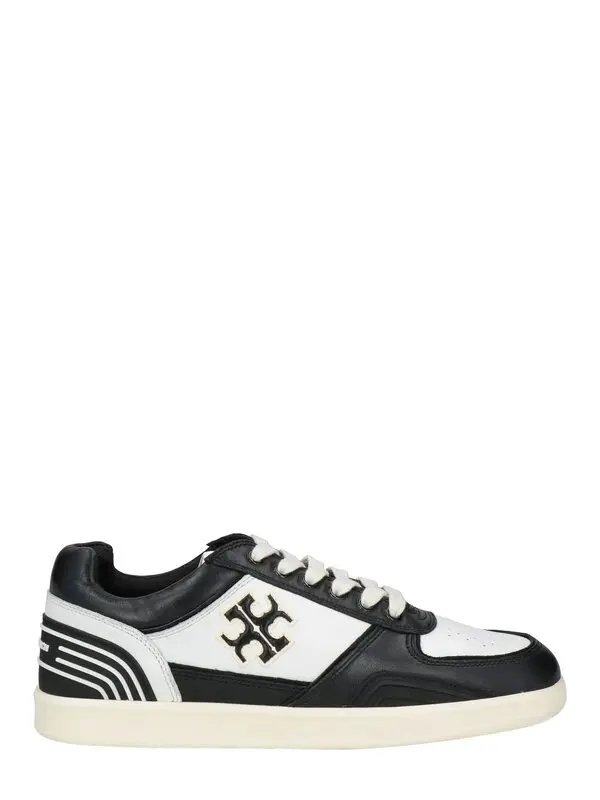Tory Burch Leather Low Top Sneakers - White