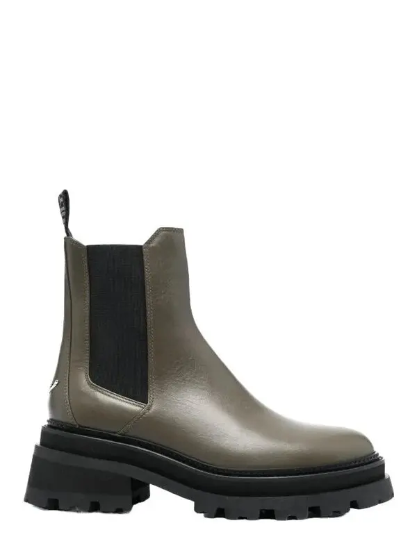 Zadig&Voltaire 65mm Leather Ankle Boots - Black