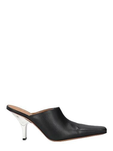 Marni Square-toe Leather Mules - Black