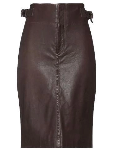 Isabel Marant Étoile Leather Buckle Pencil Skirt - Black