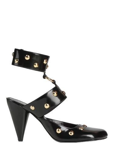 Chloé Patent Leather Studded High Heel Pumps - Black