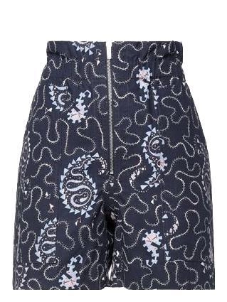 Isabel Marant Étoile Printed High-waisted Shorts - Black