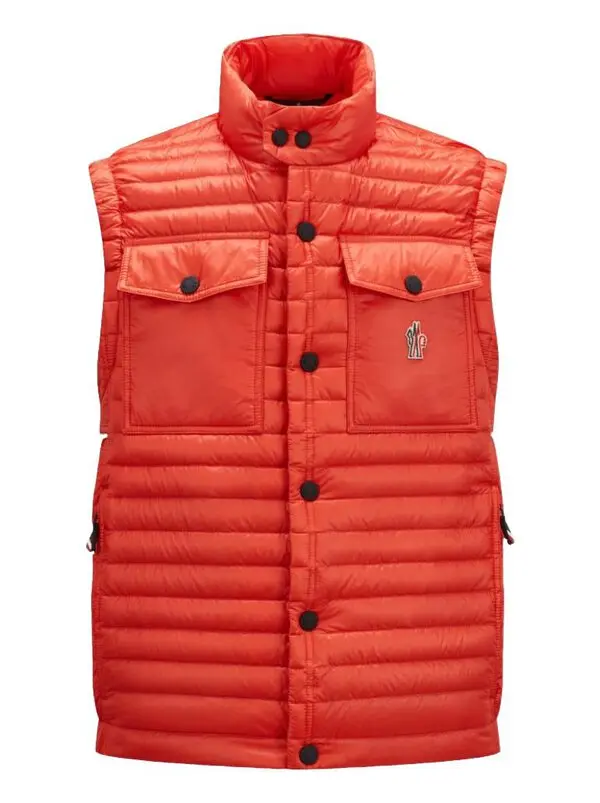 Moncler Ollon Down Gilet - Red