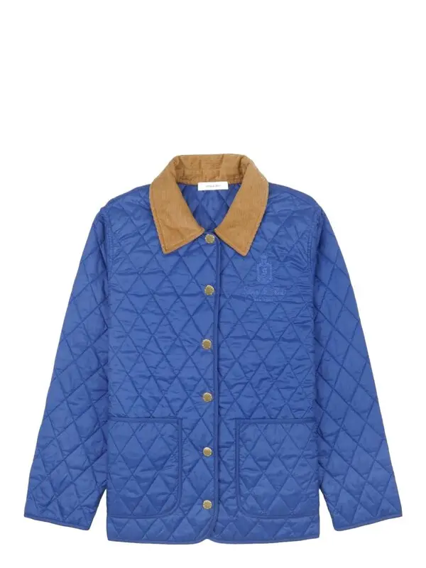 SPORTY  RICH Sporty & Rich Vendome Quilted Jacket - Blue