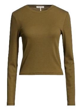 Rag & Bone Ribbed Jersey Long-sleeve T-shirt - Green