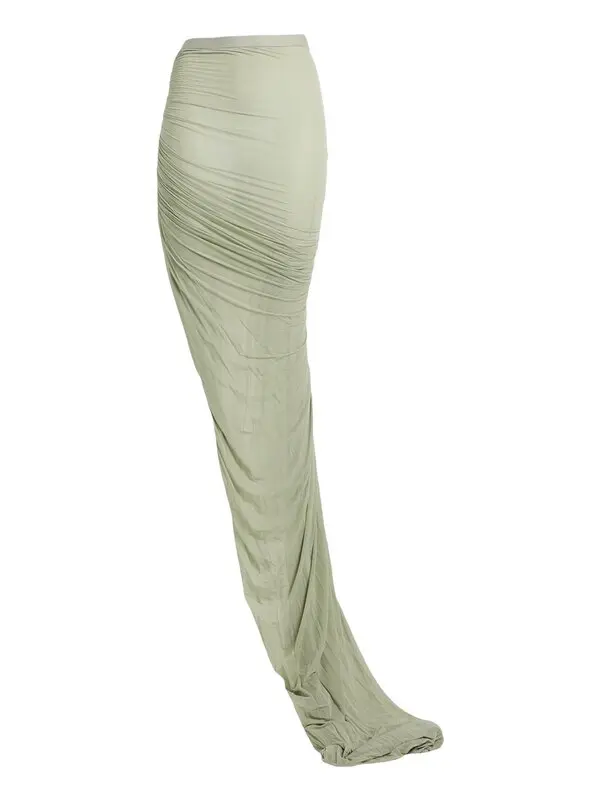 Rick Owens Minimalist Solid-color Knit Bodycon Skirt - Nude