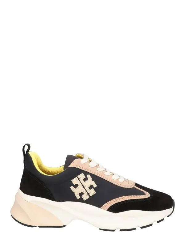 Tory Burch Chunky Trainers With Logo Detailing - Black