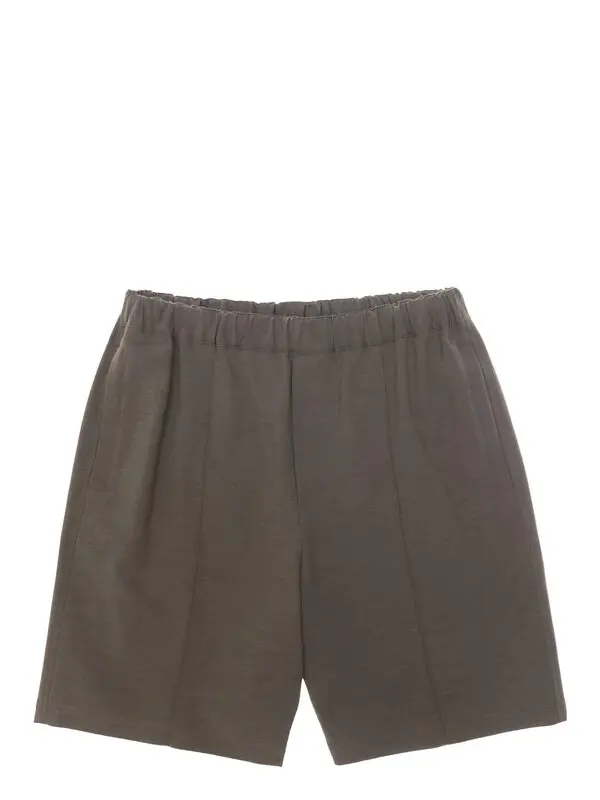 Helmut Lang Pintucked Elasticated Bermuda Shorts - Juniper