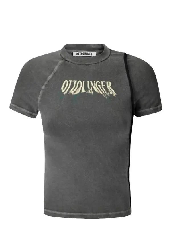 Ottolinger Logo Print T-shirt - Grey
