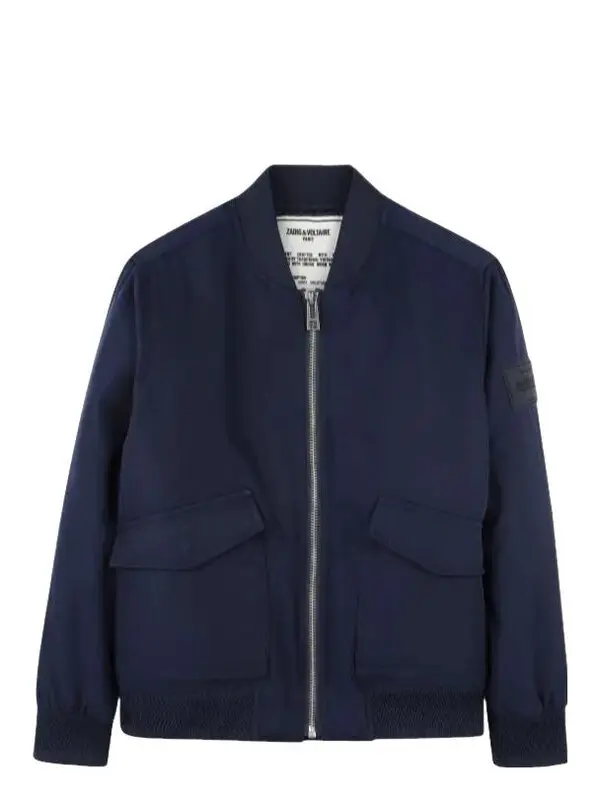 Zadig&Voltaire Logo-patch Bomber Jacket - Black