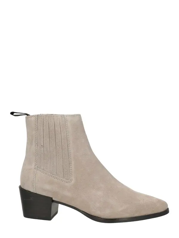 Rag & Bone Suede Chelsea Boots With Block Heel - Nude