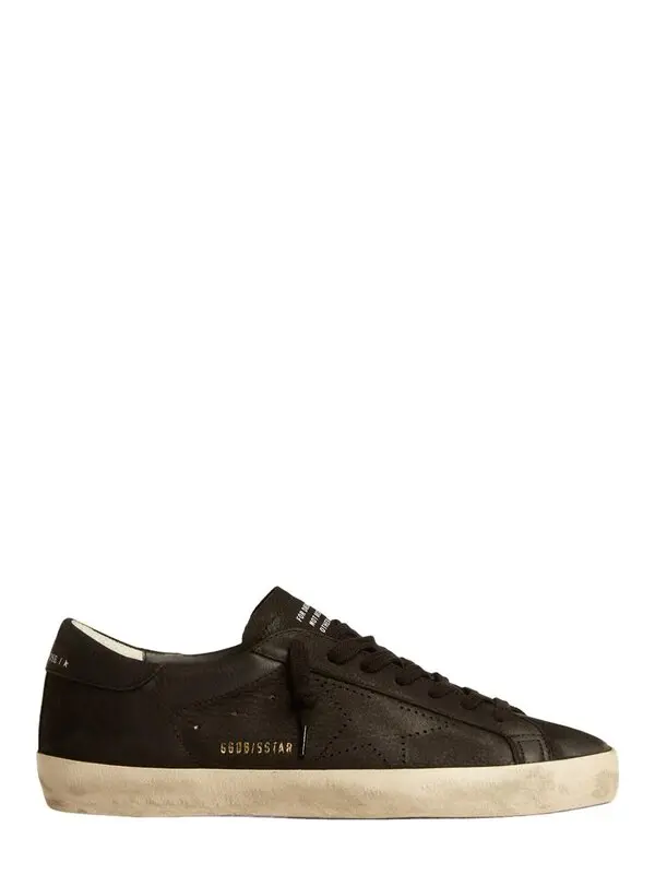GOLDEN GOOSE Super-star Sneakers In Nubuck - Black