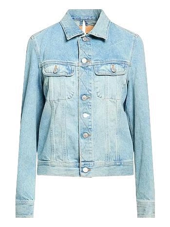 MAISON MARGIELA Long Sleeve Denim Trucker Jacket - Blue