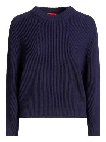 MAXCO. Max&co. Crew Neck Long-sleeve Knit Sweater - Black