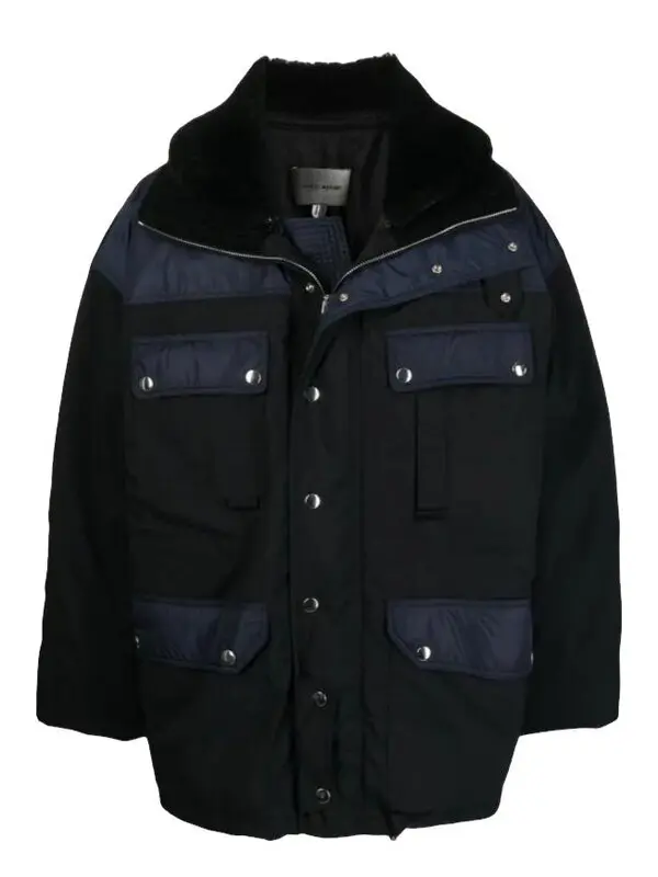 Isabel Marant Étoile Padded Coat With Shearling Collar - Black