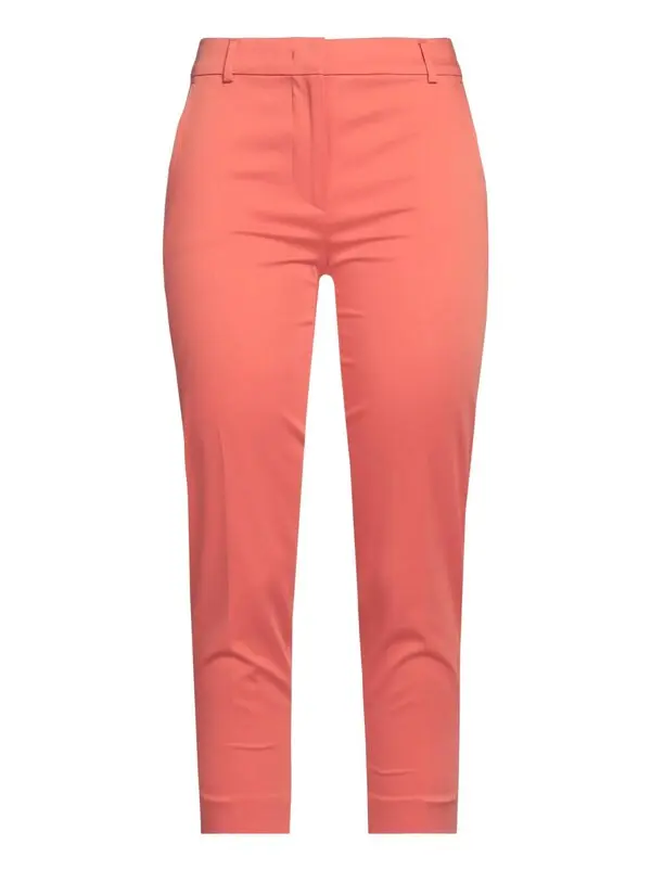 Max Mara Plain Colour Casual Trousers - Red