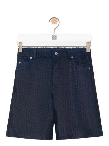 Loewe Nappa Lambskin Shorts - Black