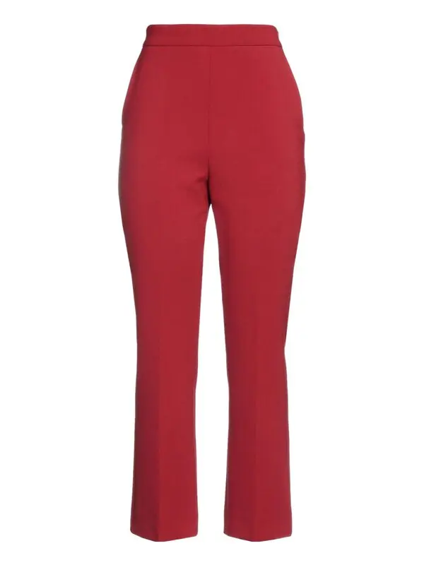 Max Mara Tailored Stretch Trousers - Red