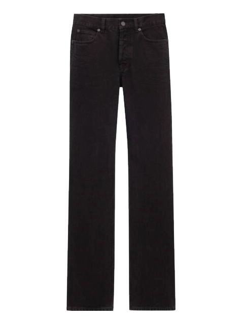 Saint Laurent Nico Low-rise Jeans - Black