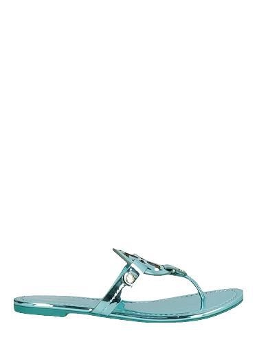 Tory Burch Metallic Flip Flops - Blue