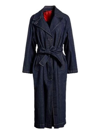 MAXCO. Denim Trench Coat - Black