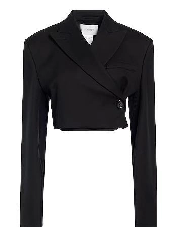 Sportmax Cropped Tailored Jacket - Black