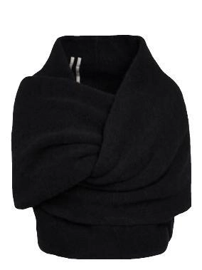 Rick Owens Sleeveless Scoop Neck Knit - Black