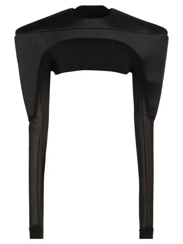 Rick Owens Satin Long-sleeve Top - Black