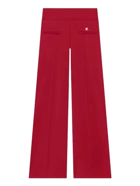 COURREGES Interlock Elasticated Waistband Track Pants - Red