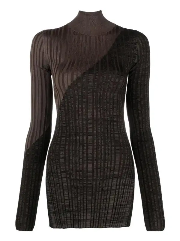 Nanushka Zareen High-neck Ribbed Jumper - Black