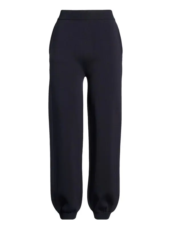 Max Mara Knitted Wide-leg Trousers - Black