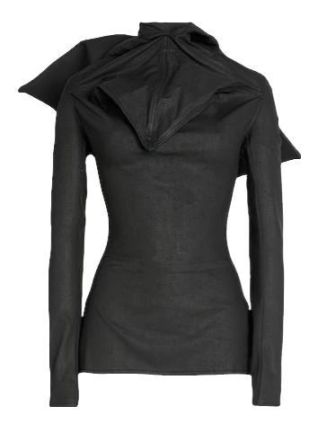 Rick Owens Long Sleeve Turtleneck Top - Black