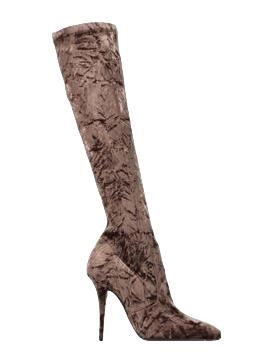 Saint Laurent High Heel Pointed Toe Boots - Brown