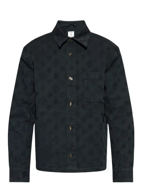 Casablanca Denim Monogram Overshirt - Black