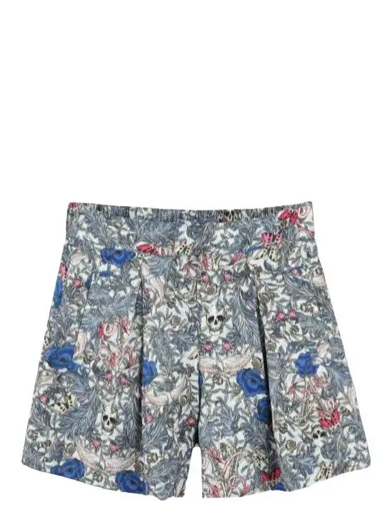 Zadig&Voltaire Printed Pleated Shorts - Gray