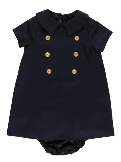 Balmain Double-breasted Virgin Wool Shirtdress - Black