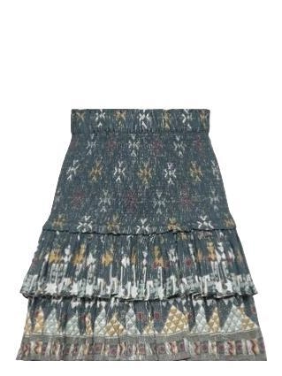 Isabel Marant Étoile Ethnic Print Tiered Maxi Skirt - Gray