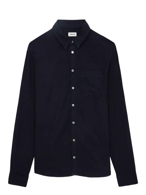 Zadig&Voltaire Tyrona Long-sleeve Shirt - Dark Navy
