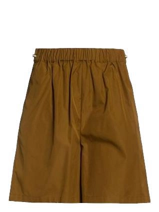 Max Mara Elastic-waist Wide-leg Shorts - Brown