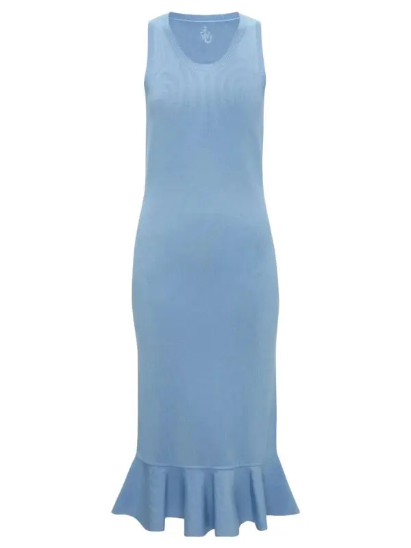 J.W.ANDERSON Sleeveless Ruffled Hem Dress - No