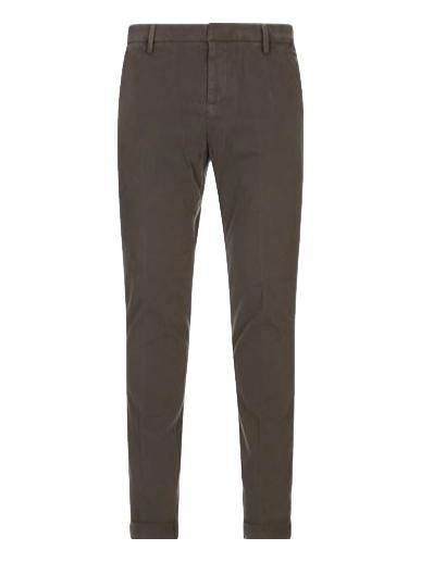 DONDUP Logo Casual Trousers - Brown